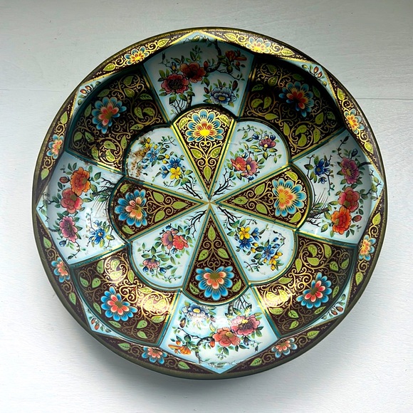 Accents | Vintage Metal Floral Daher Decorated Wear Made In England ...